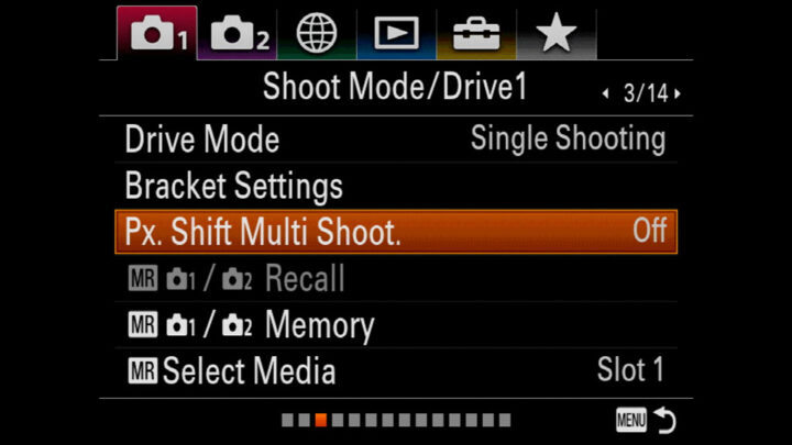 Sony A7 III, A7R III, A9 Landscape Settings