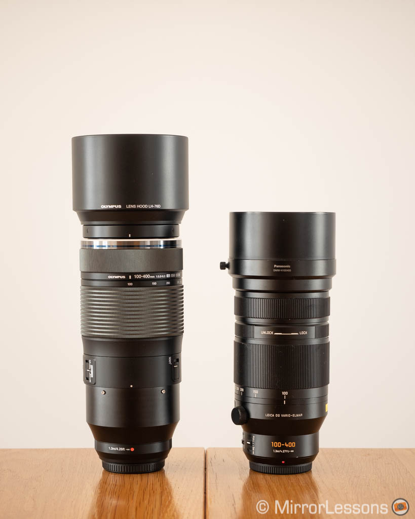 Olympus 100-400mm vs Panasonic 100-400mm - The complete comparison - Mirrorless Comparison